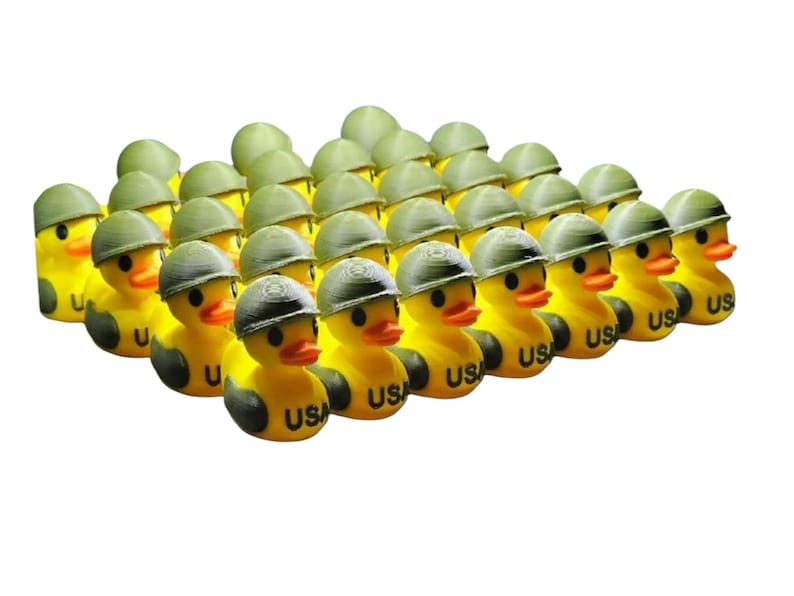 3D Printed Army Duck: Patriotic Jeep Ducking Gag Gift - Etsy