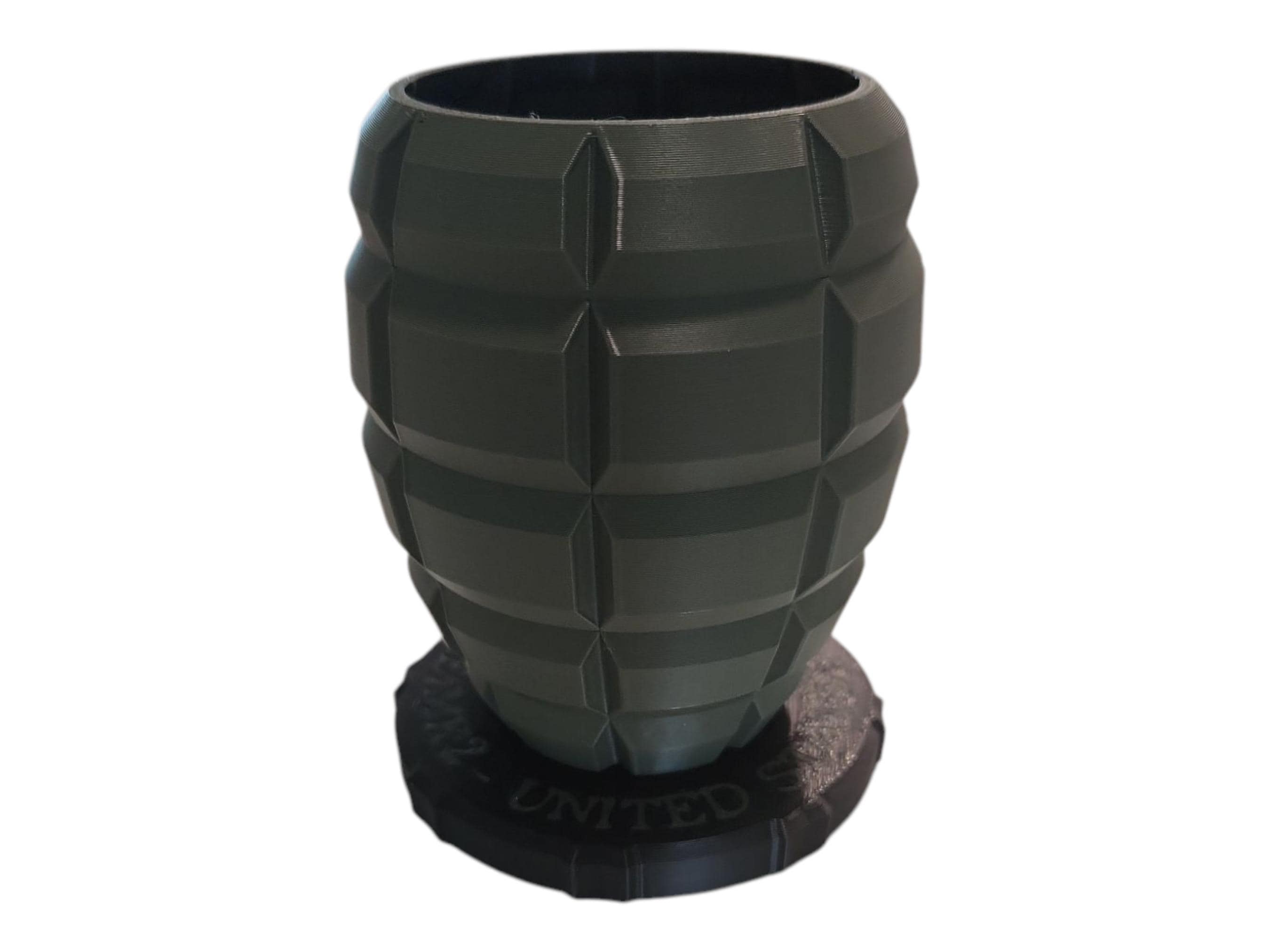 3D Printed Grenade Pencil Holder – Military-inspired Desk Organizer ...