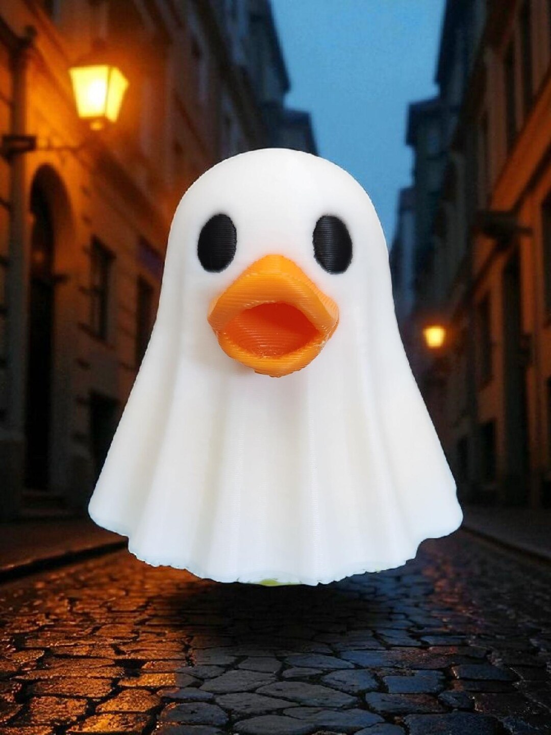 3D Printed Ghost Duck Figurine: Spooky Halloween Decor - Etsy