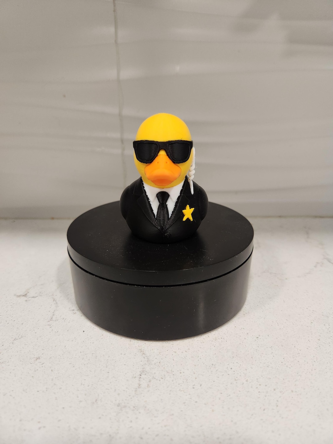 3D Printed Secret Service Duck Figurine | Funny Desk Decor - Etsy