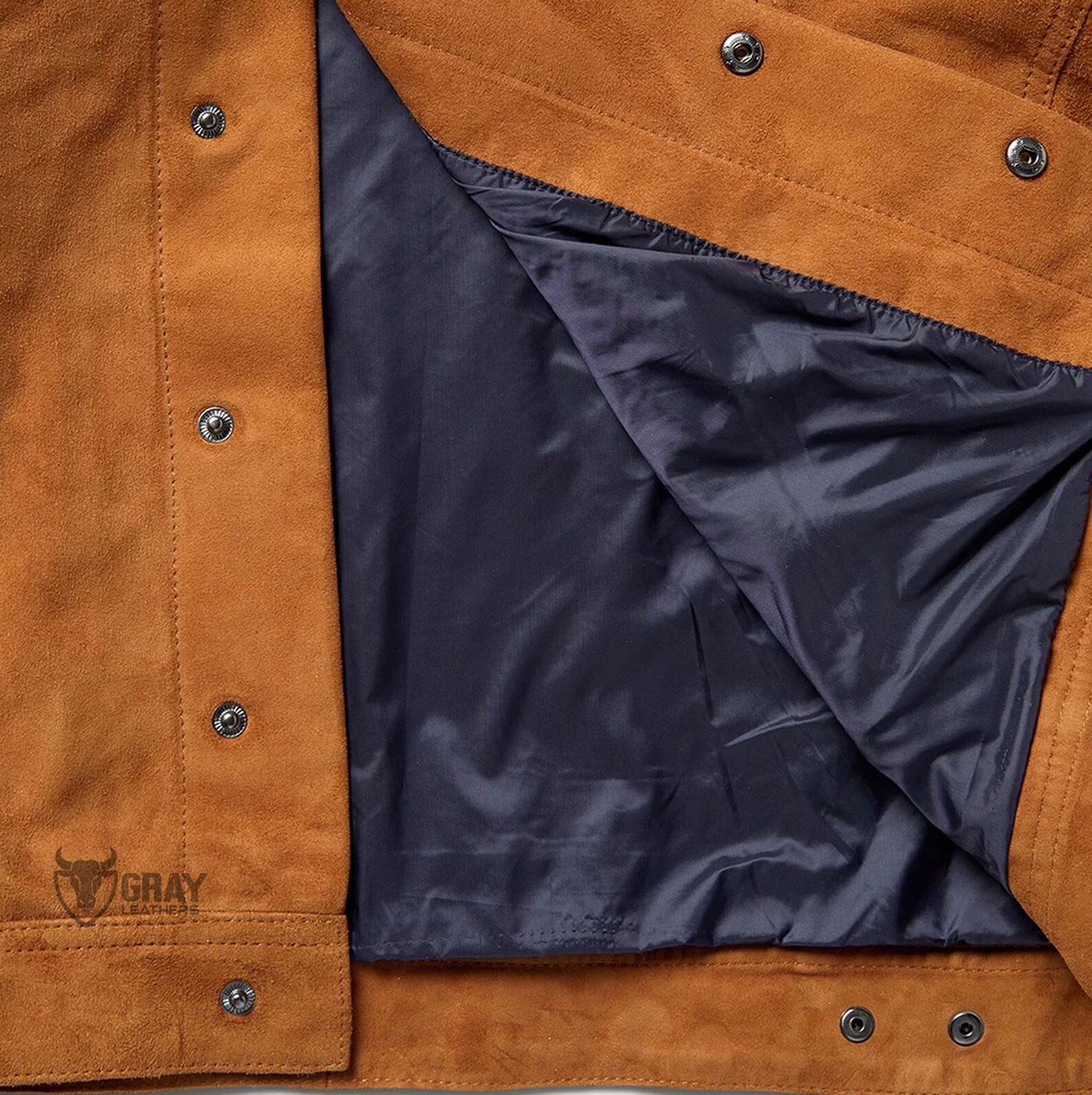 Men's Suede Cowboy Jacket: Western Ranchwear With Removable Shearling ...
