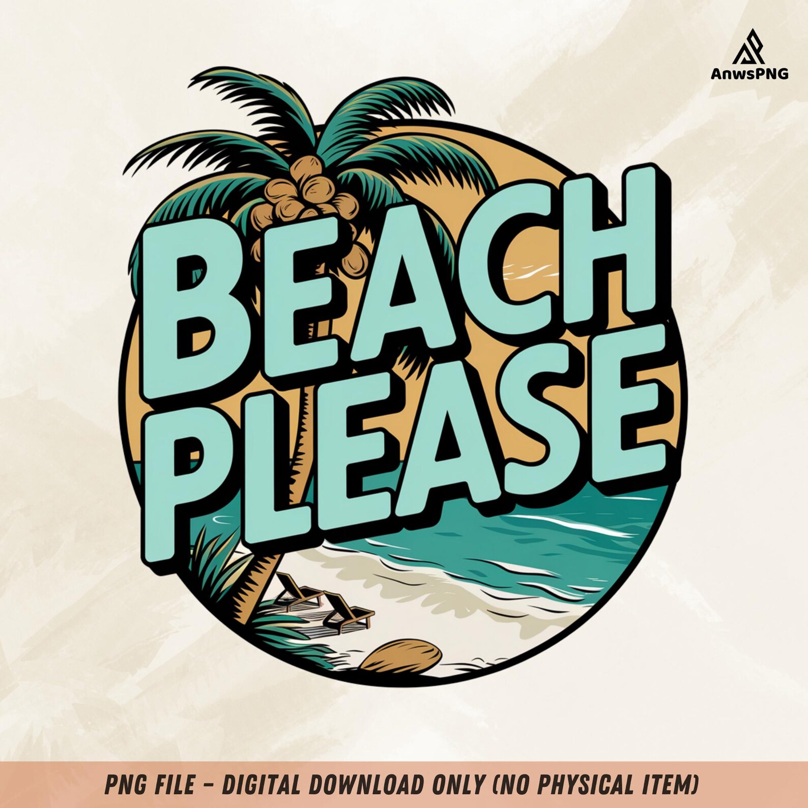 Beach Please PNG: Funny Summer Vacation Clipart (digital Download) - Etsy