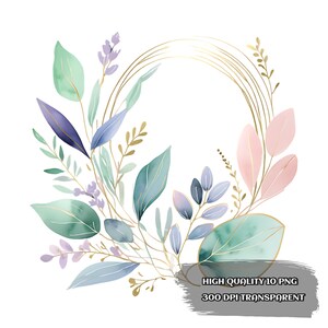 10 PNG Bohemian Boho, Flowers PNG, Flowers Clipart, Clipart Bundle ...