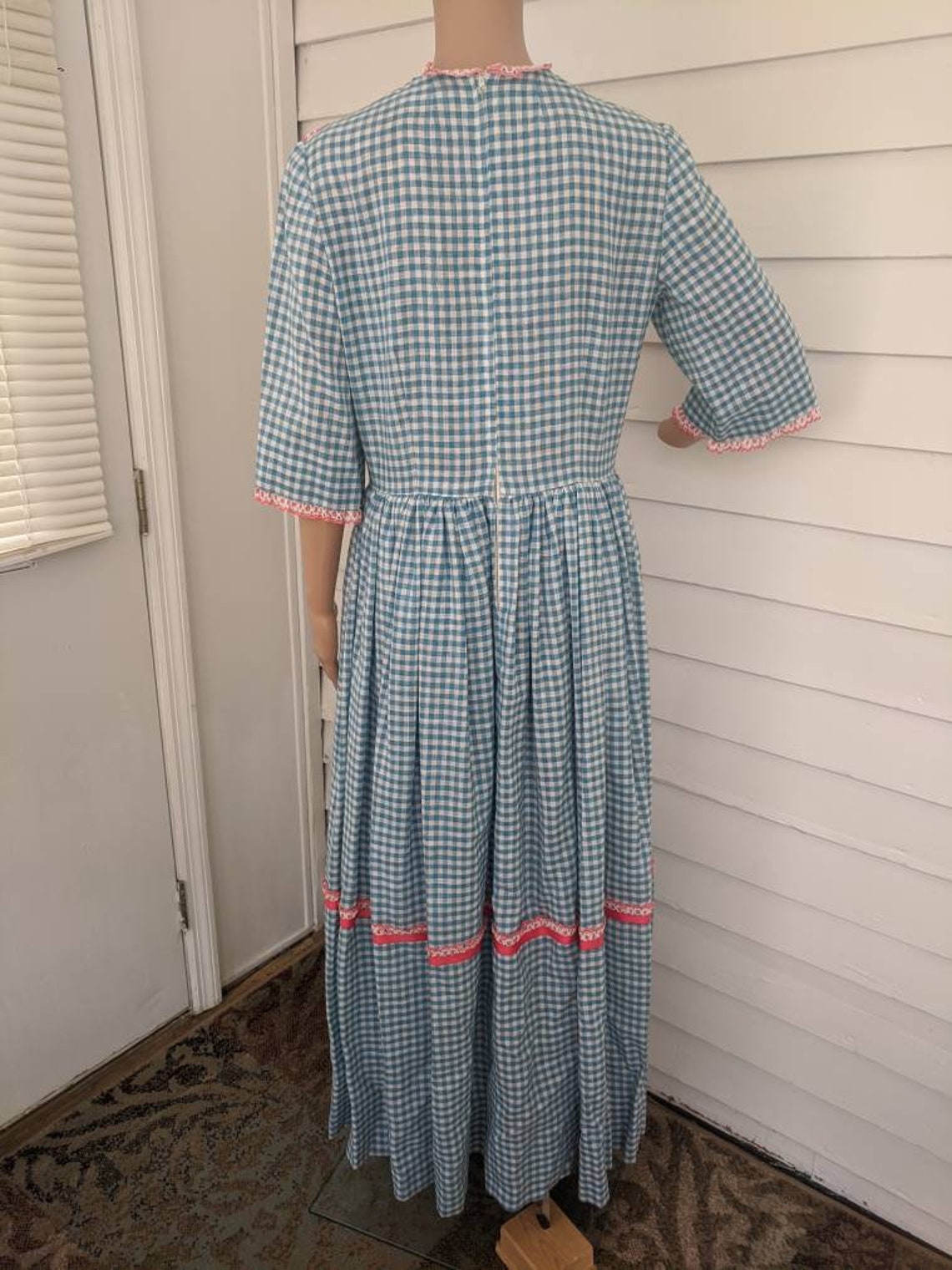 Gingham Homesteader Dress Pioneer Prairie Country Western 70s - Etsy