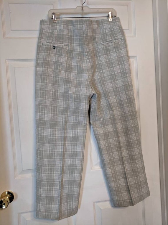 70s Mens Plaid Pants Pale Green Grandpa Retro Hipster 70s Mens Plaid Pants Pale Green Grandpa Retro Hipster