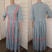 Gingham Homesteader Dress Pioneer Prairie Country Western 70s Folk L - Etsy