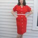 80s Red Polka Dot Dress Retro 1980s Vintage XS 3 - Etsy