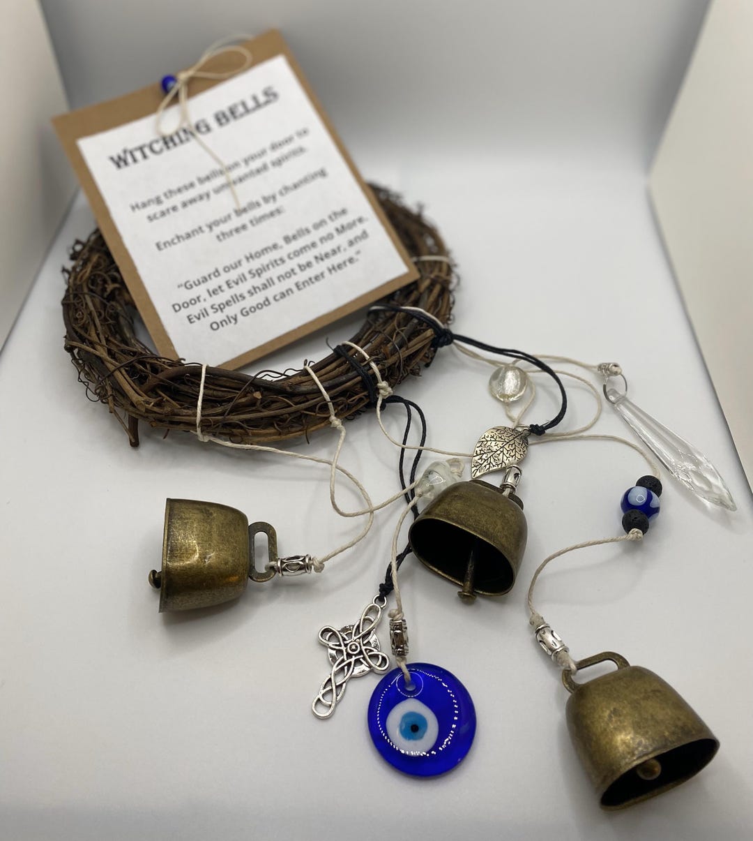 Evil Eye Witches Bells Wreath Wind Chimes and Suncatcher - Etsy