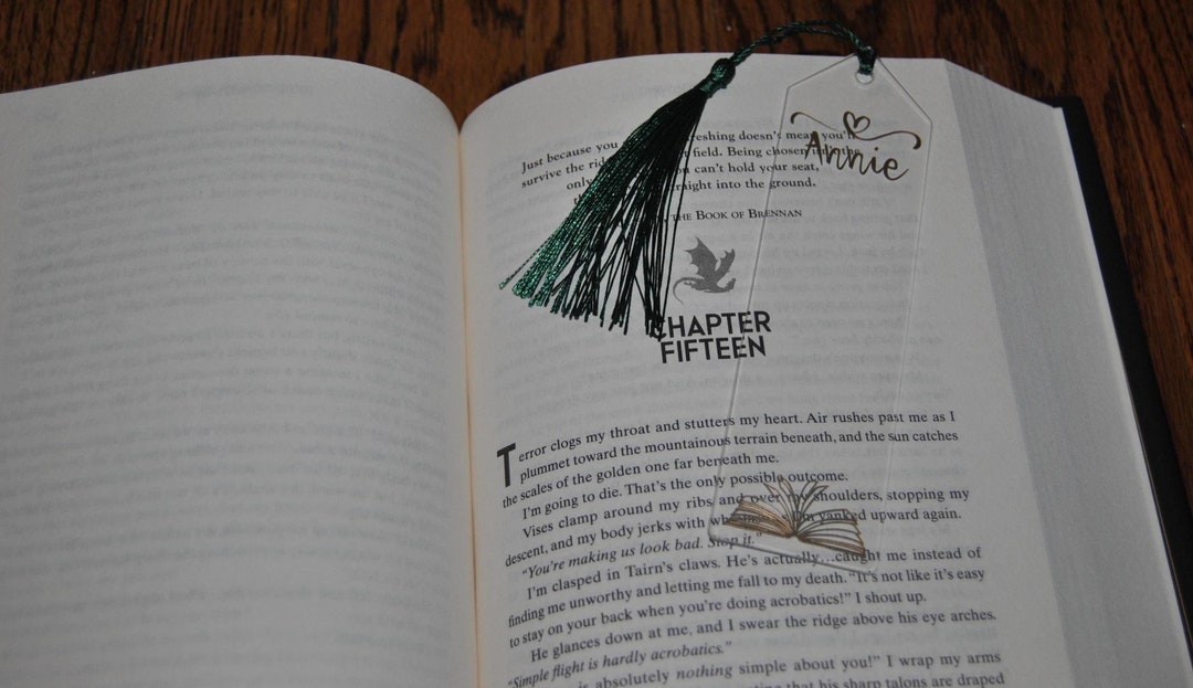 Personalized Clear Acrylic Bookmark – Custom Name Bookmark - Etsy