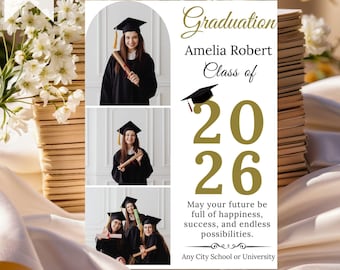 Class of 2025 Graduation Party Invitation: Editable Canva Template ...