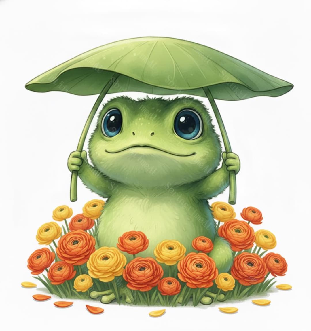 36 Cute Spring Frog Clipart Bundle, Garden Frog PNG, Spring Animal ...