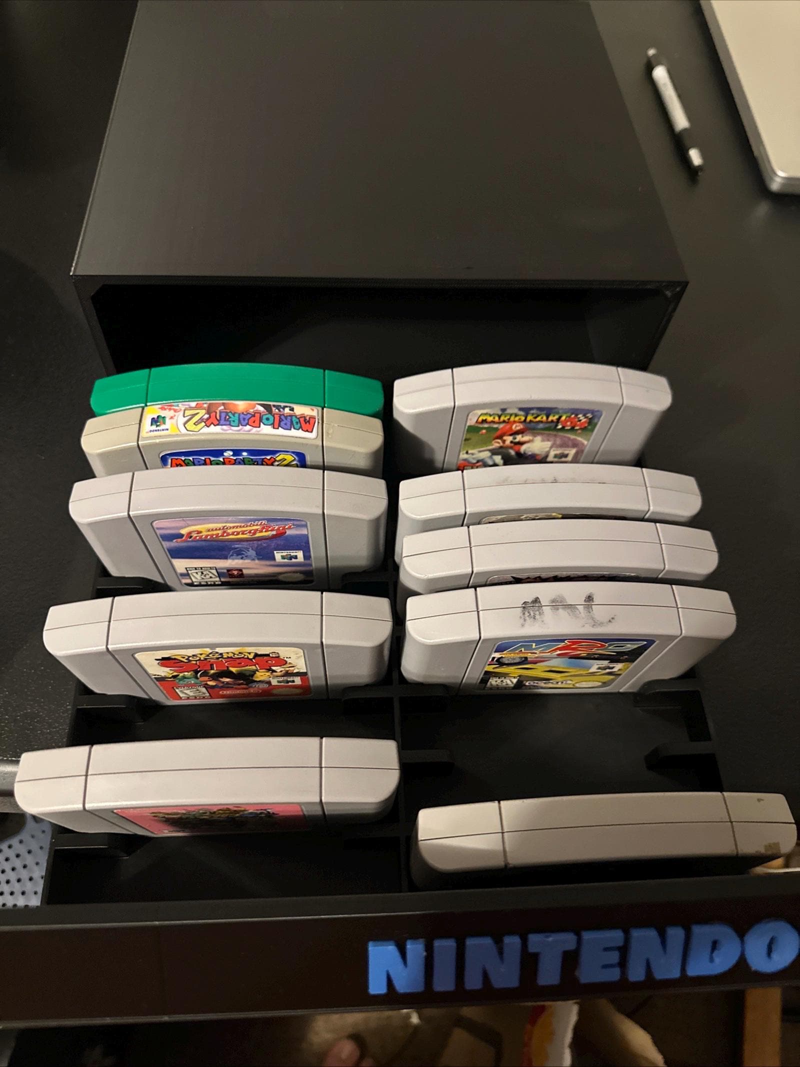 Nintendo N64 Game Storage Case 18 Cartridge Holder Case Box Drawer 3D ...