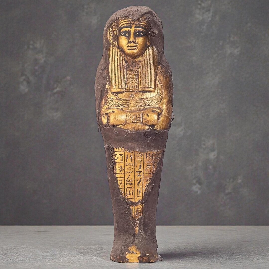 Large Egyptian Ushabti Statue – Heavy Stone Shabti Figure, Ancient ...