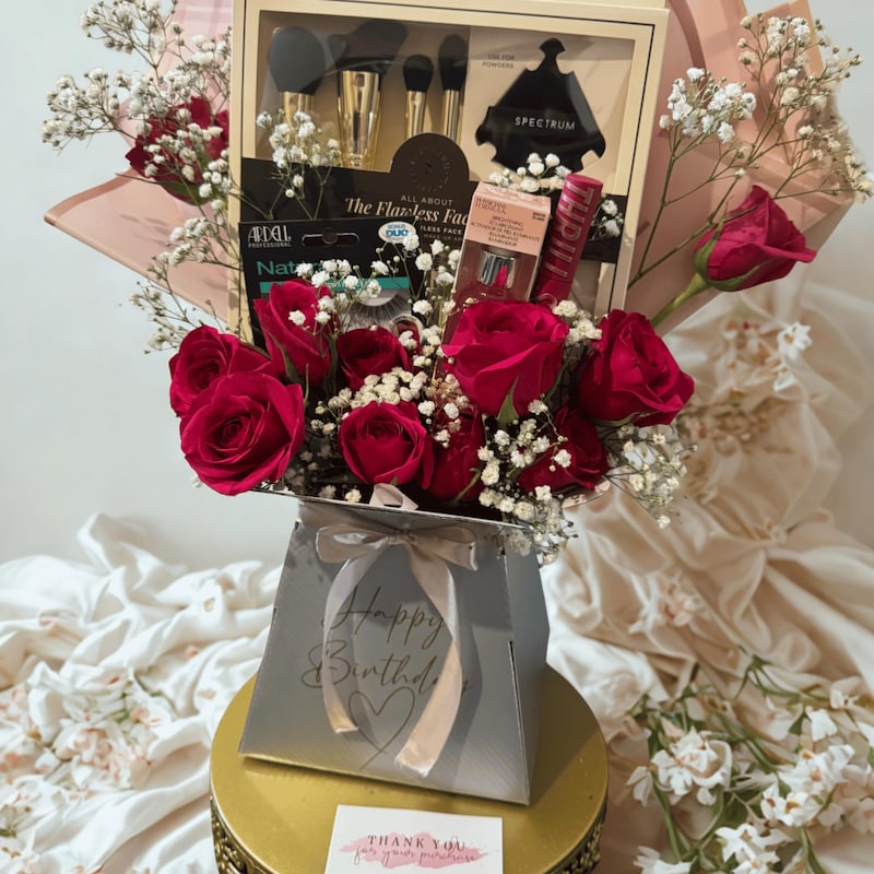 Flower Makeup Basket - Etsy UK