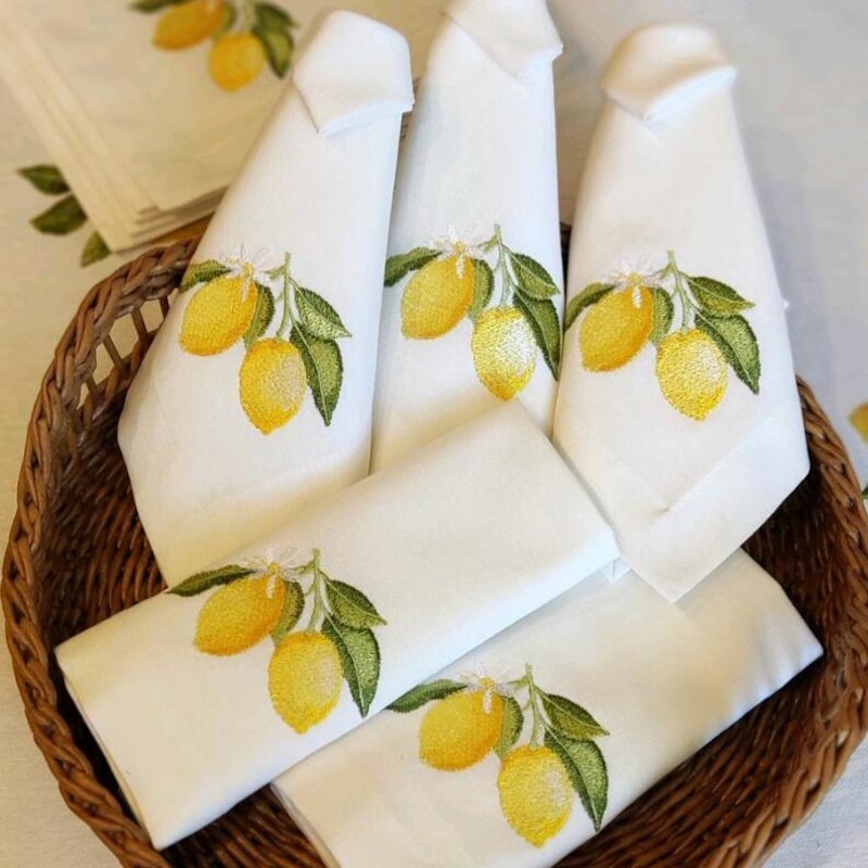 Lemon Napkins - Etsy