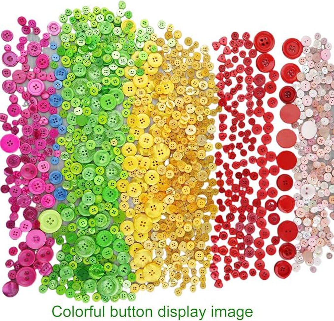 About 500-600PCS Assorted Buttons for Crafts, Mixed Color Buttons for ...