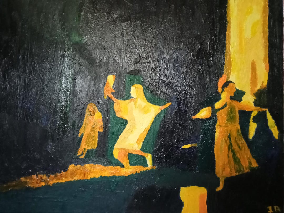 Outlander, S1E1, Dance of the Druids, Oil Painting on Canvas 5546 Cm - Etsy