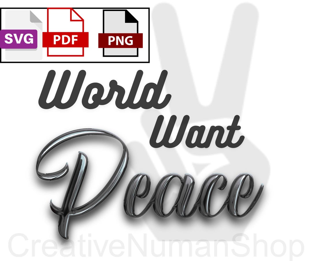 Peace SVG Bundle | Protest Sign, International Peace Day Clipart ...