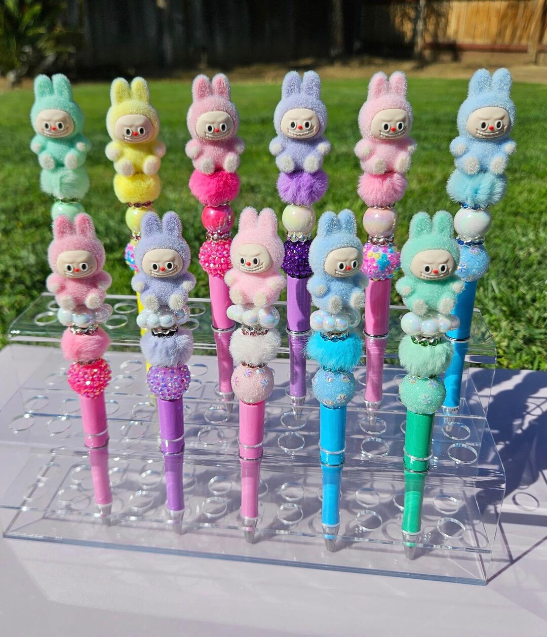 Labubu on Cloud Beaded Pens (refillable) - Etsy