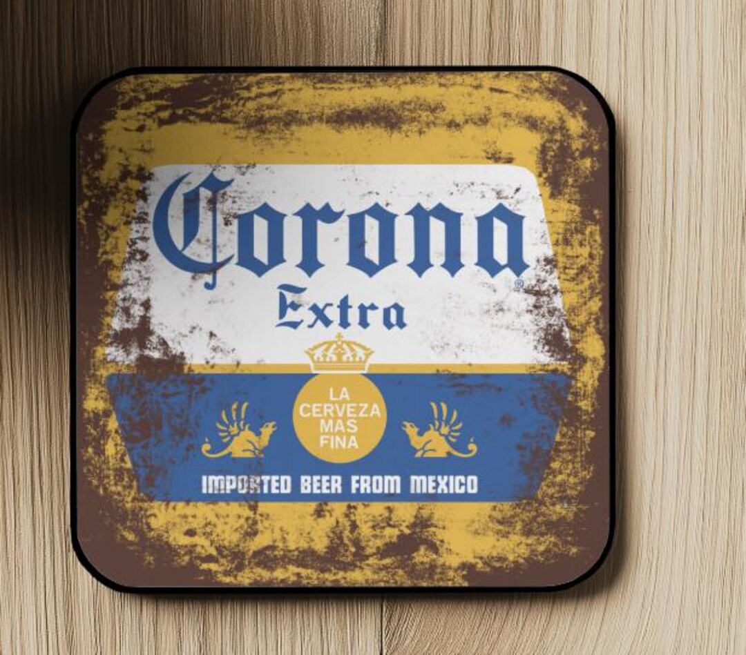 Coaster Collection 9x9cm Glossy Wooden Coaster Gift Pub Lager Cider ...