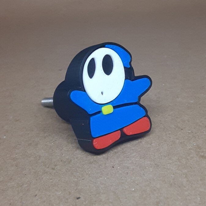 Shy Guy Mario Inspired Drawer Pulls / Knobs - Etsy