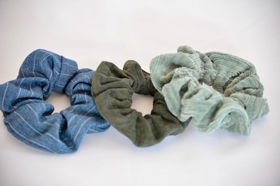 Chouchou Cheveux Fait Main / Handmade Hair Scrunchie – Doux, Lavable ...