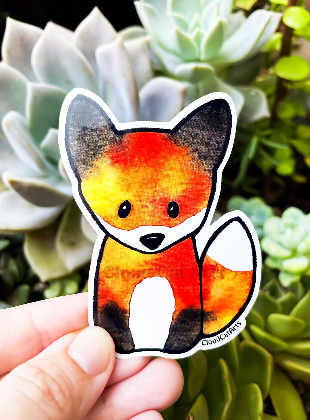 Lil' Fox - Die Cut Vinyl Sticker Weather Resistant UV Protected - Etsy