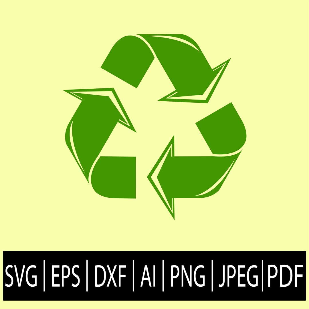 Recycle Symbol, Eco-friendly Renewable Silhouette, Icon, Sign, Logo ...