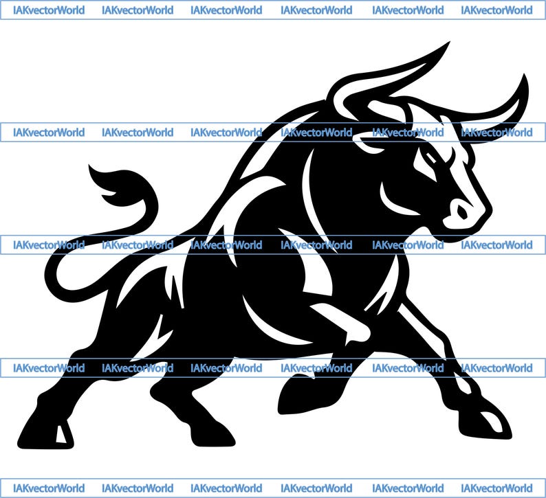 Charing Bull Mascot SVG - Middle High School Sports Team Logo Design ...