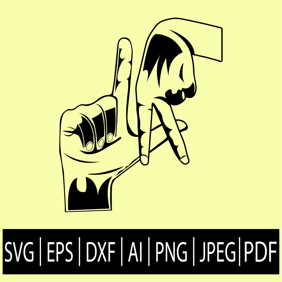 LA Fingers, Los Angeles Hand Sign, LA Hand Gesture, La Hand Sign, Logo ...