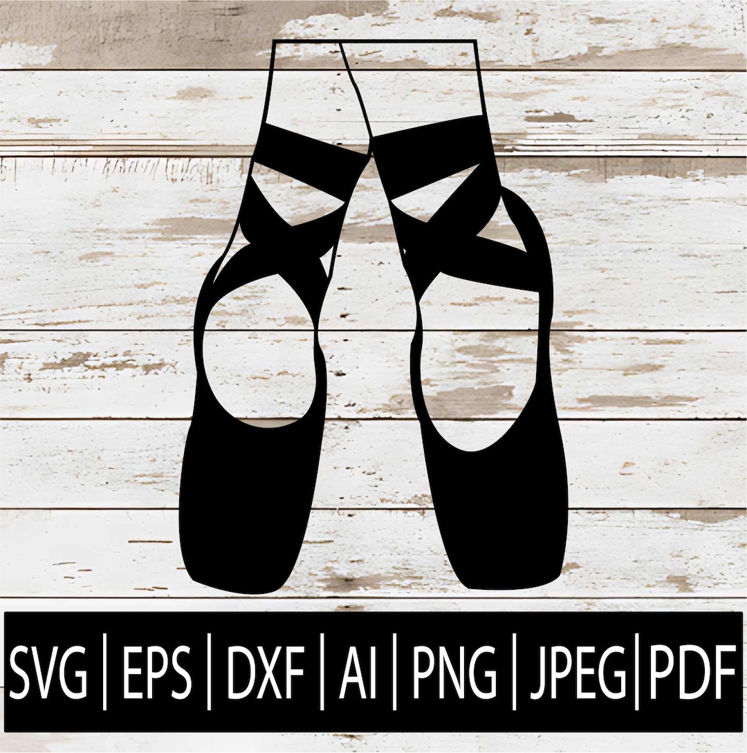 Ballet Shoes SVG | Doodle Ballet Slippers Clipart | Dancing Shoes Cut ...