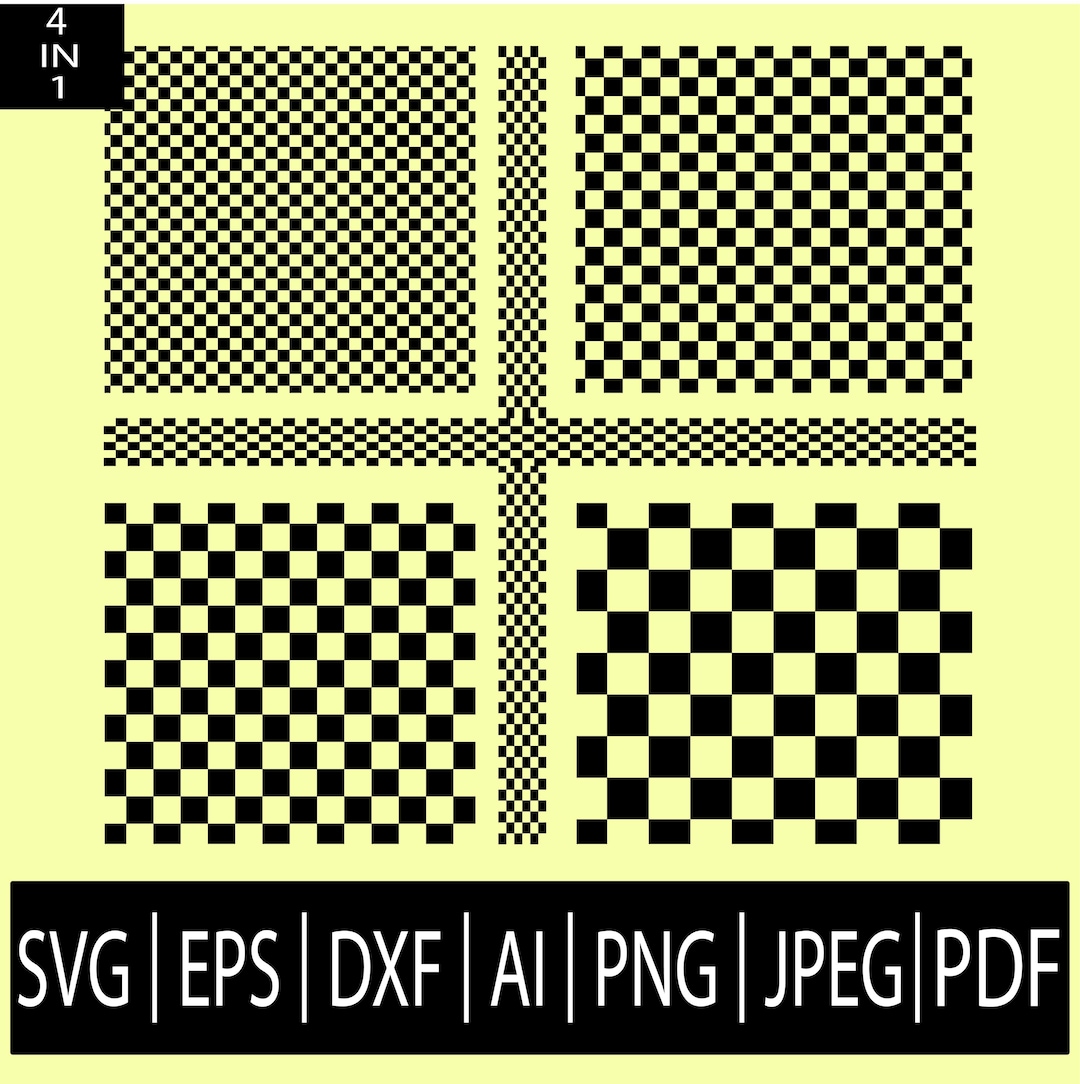 Bundle of Checkerboard Pattern Svg, Chessboard Silhouette, Icon, Logo ...