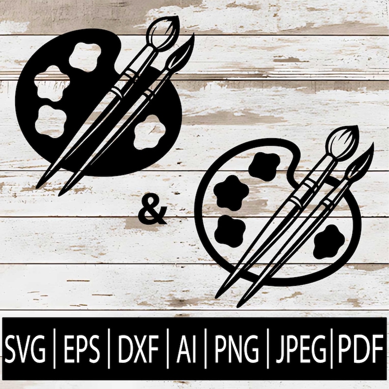 Paint Palette Svg - Etsy