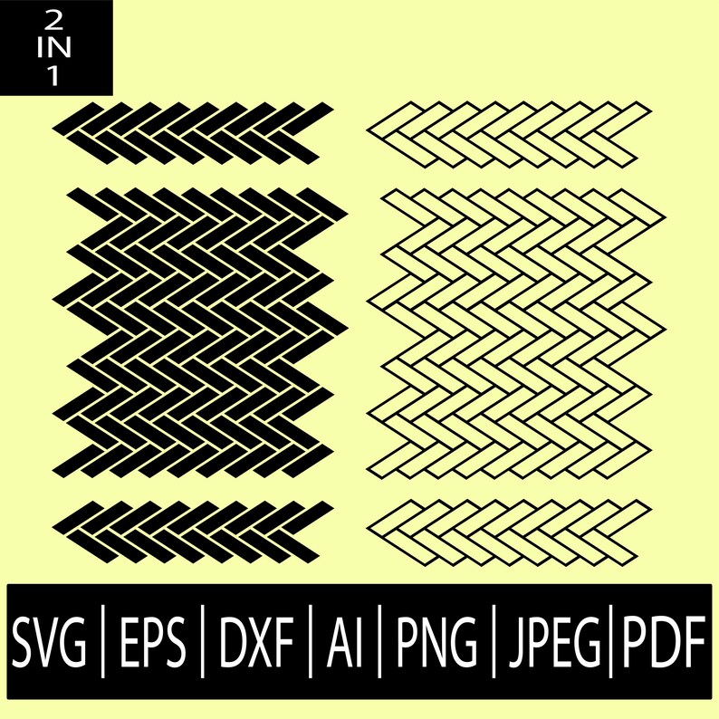 Bundle of HERRINGBONE PATTERN Svg, Weave Pattern Silhouette, Icon, Logo ...