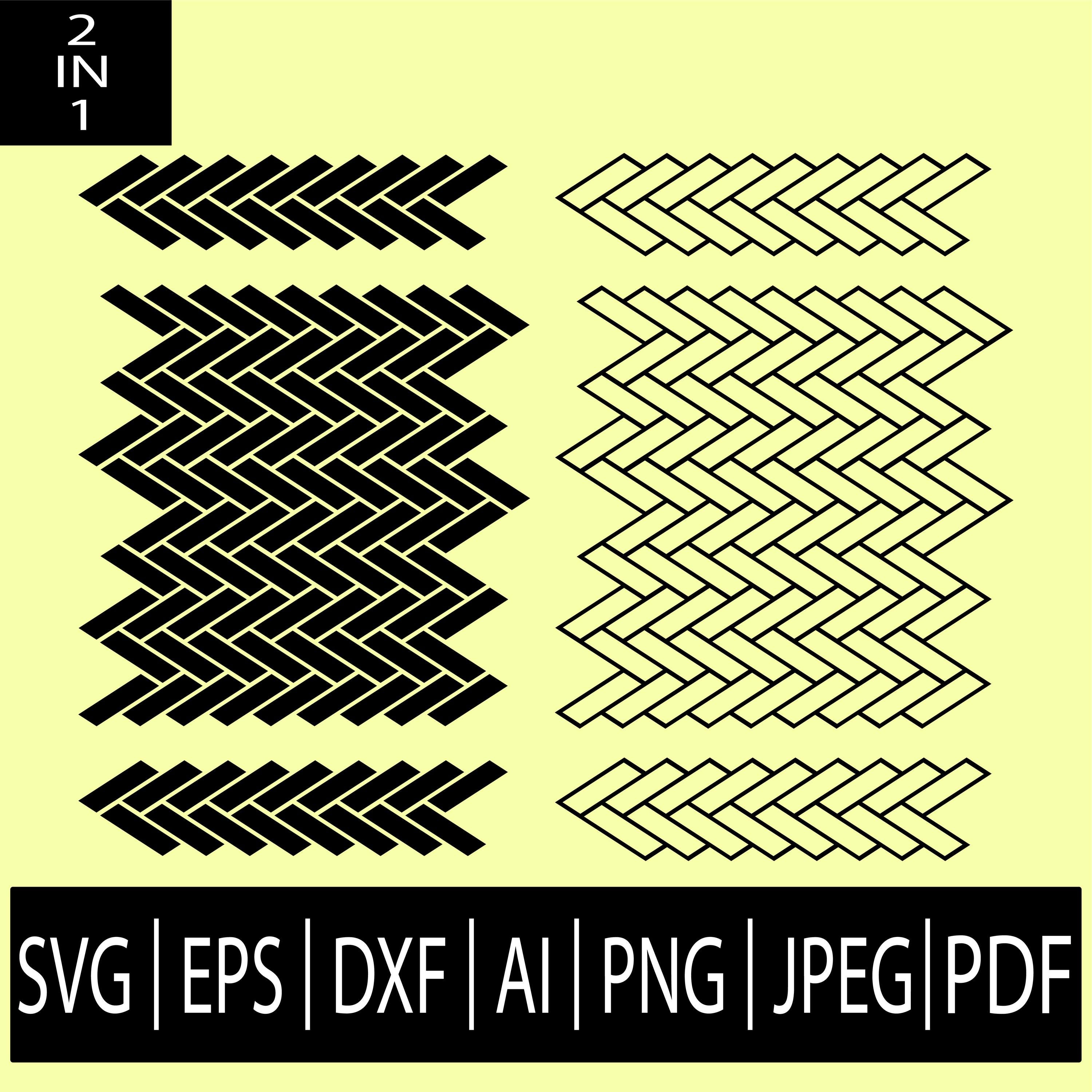 Bundle of HERRINGBONE PATTERN Svg, Weave Pattern Silhouette, Icon, Logo ...