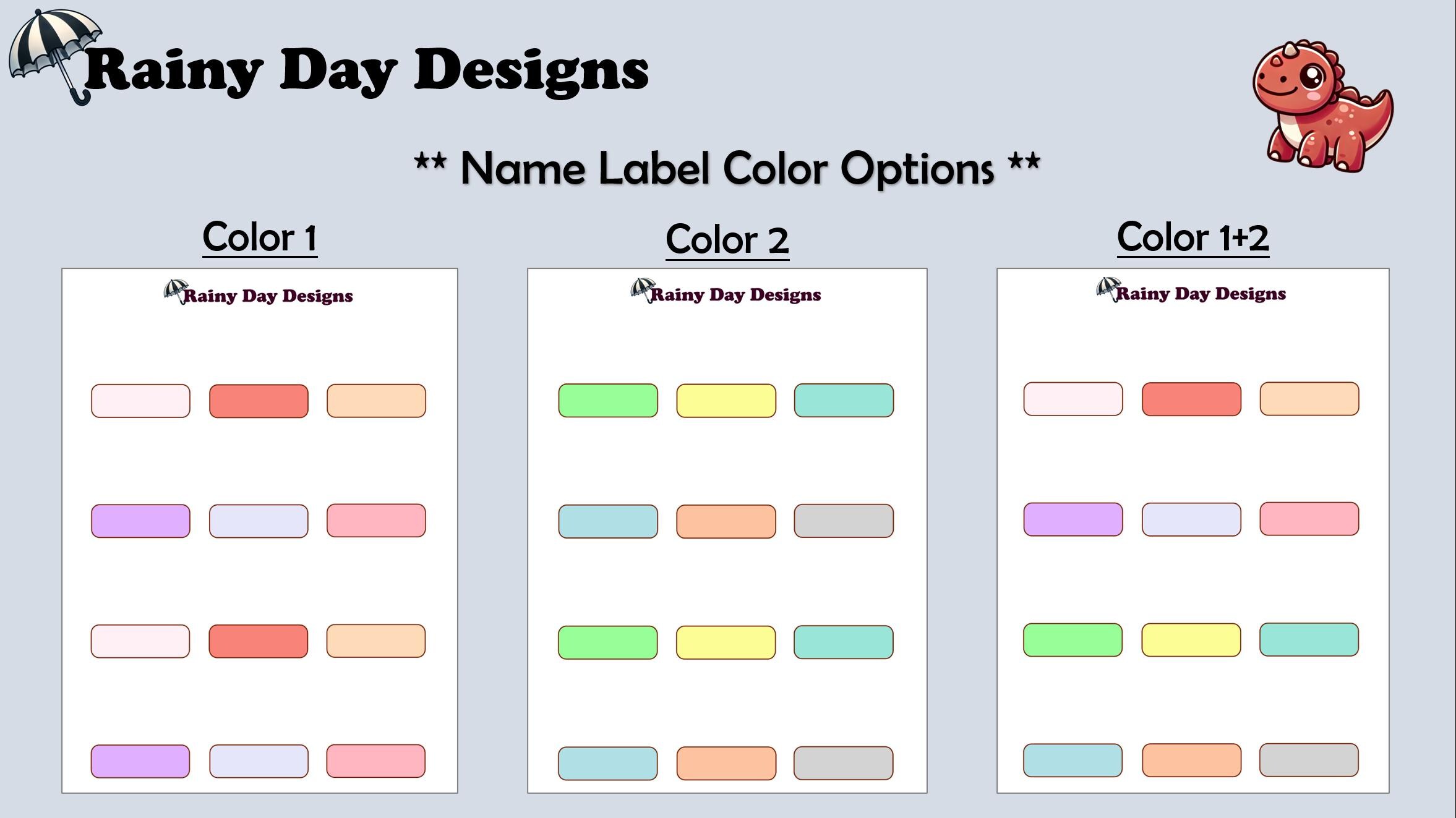 Animals #2. Cute Dishwasher Safe Labels - Cute Daycare Labels - Cute ...