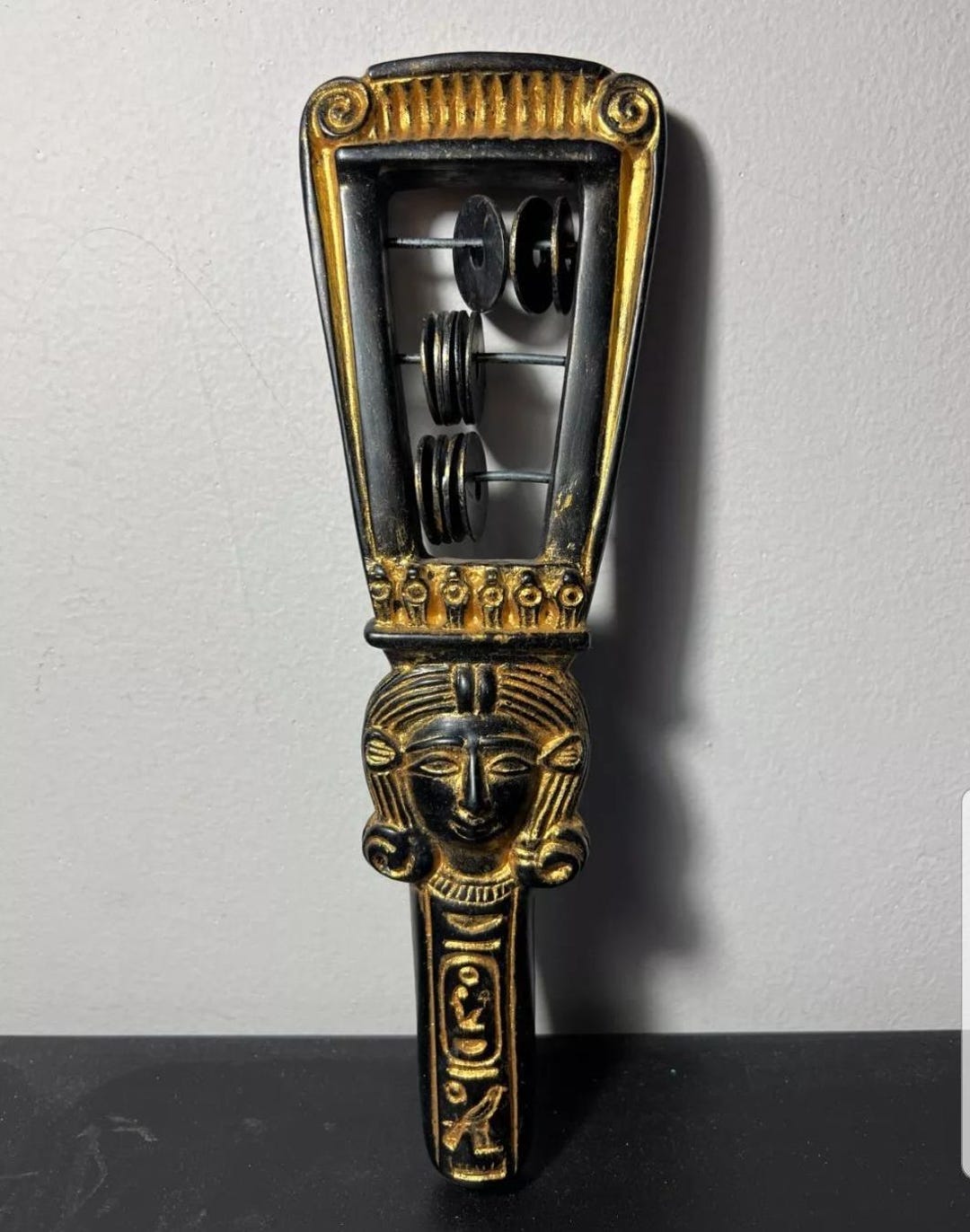 Goddess Hathor Sistrum, Ancient Egyptian Musical Instruments Sistrum ...