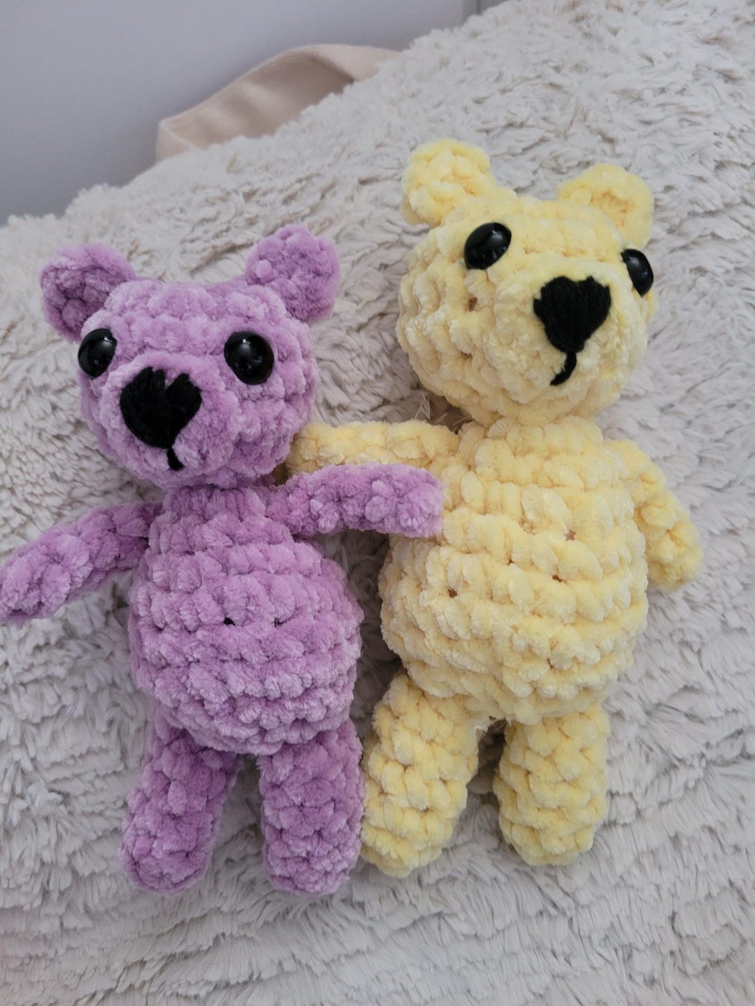 Mini Fluffy Bear: Soft Snuggly Friend - Etsy