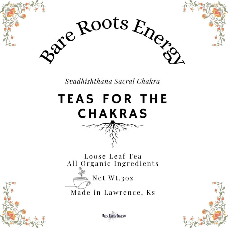 Tea for the Sacral Chakra | Bare Roots Energy - Etsy