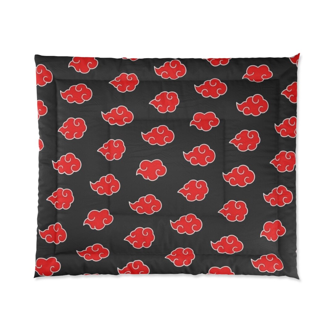 Akatsuki Cloud King Comforter Naruto Anime Bedding Red Cloud Blanket ...