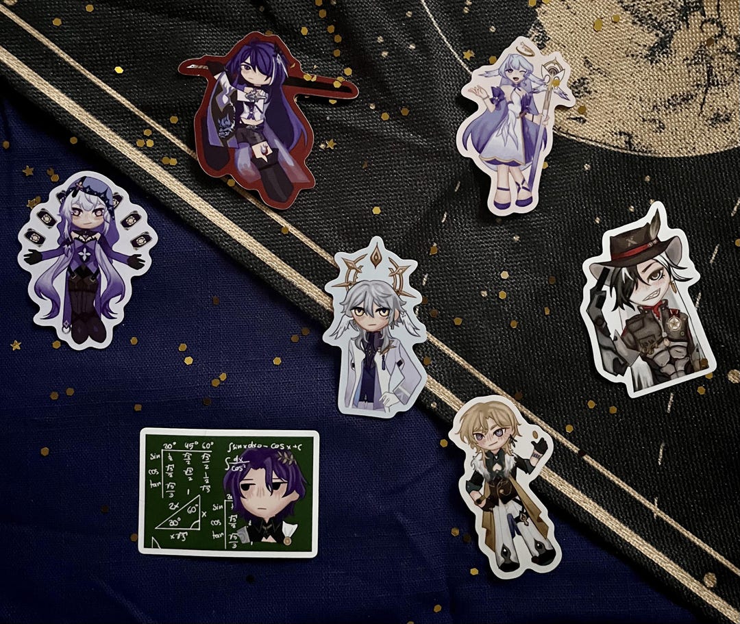 Honkai: Starrail Stickers (robin, Sunday, Aventurine, Dr. Ratio ...