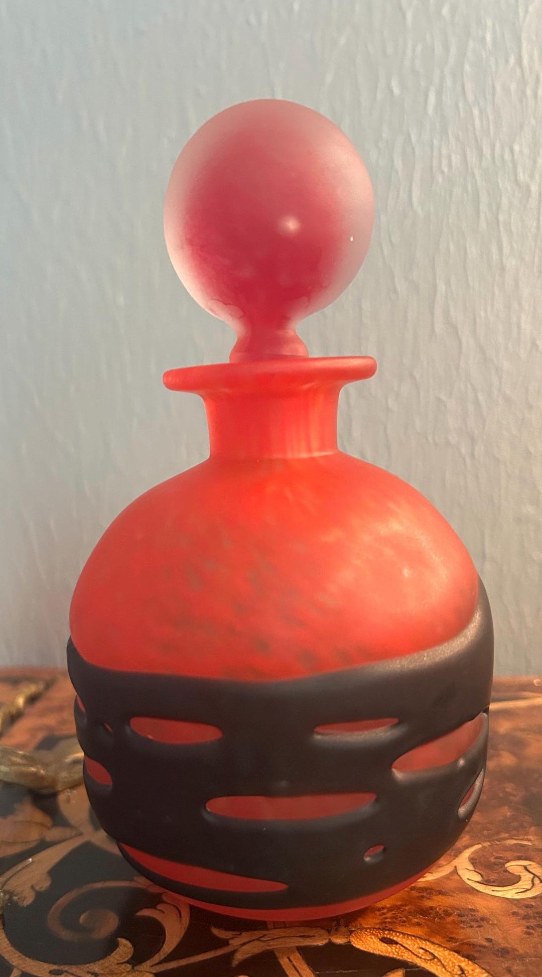 Mdina Glass Malta Perfume Bottle With Glass Stopper - Etsy