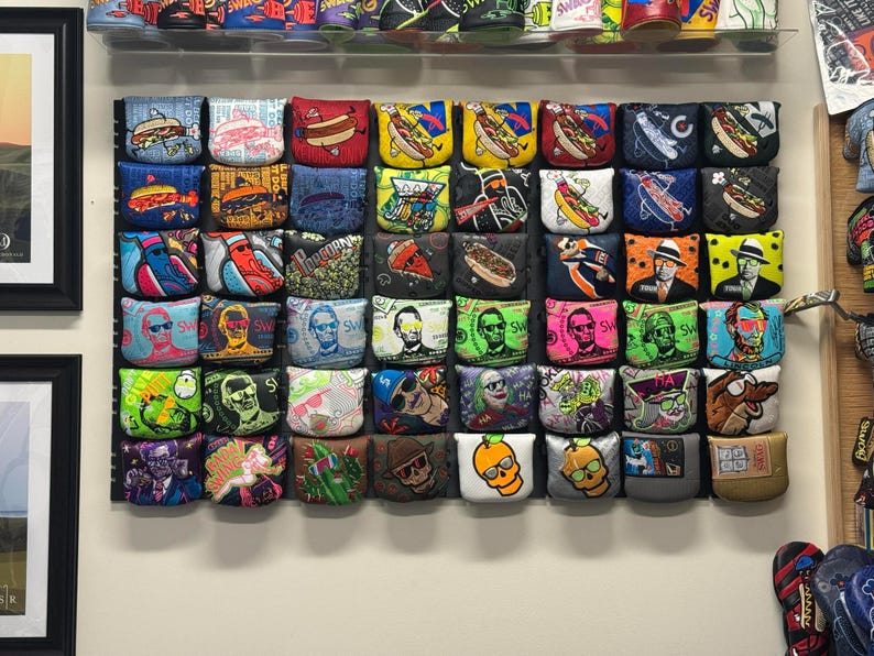 Golf Headcover Display - GRIDS MALLET - Etsy
