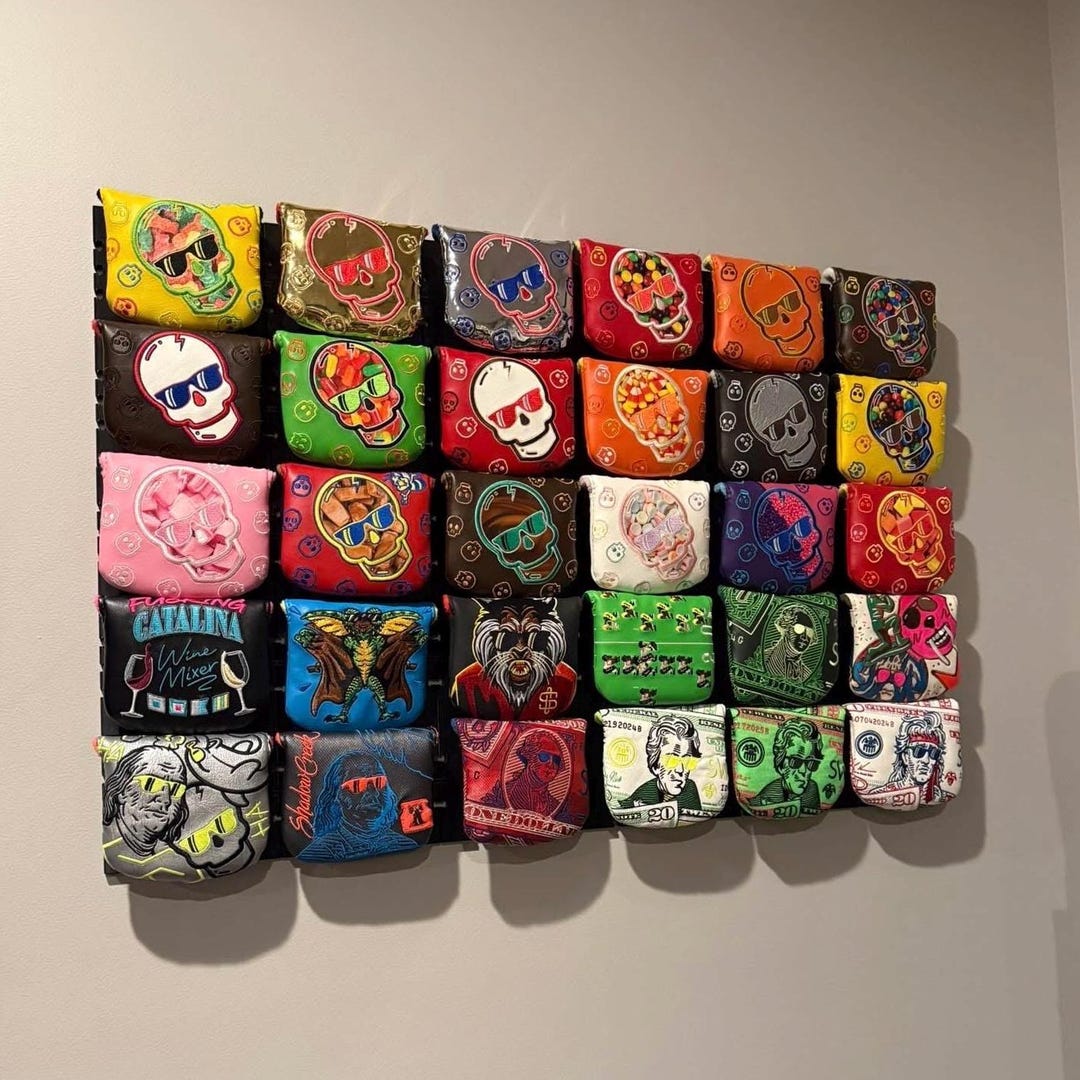 Golf Headcover Display - GRIDS MALLET - Etsy