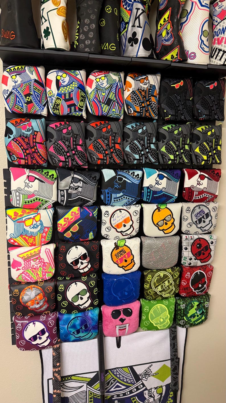 Golf Headcover Display - GRIDS MALLET - Etsy