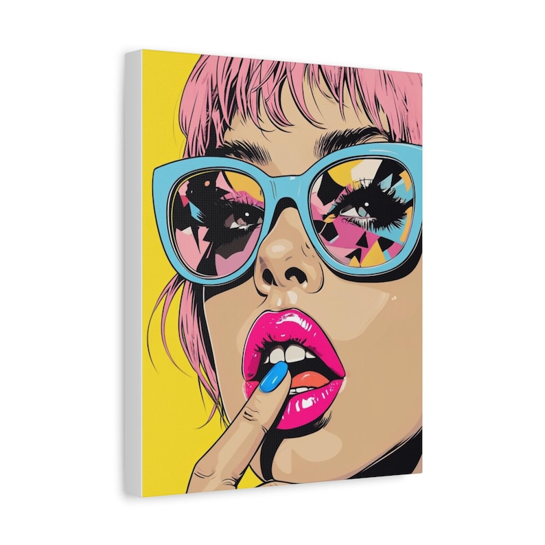 Funky Pop Art Canvas Print - Etsy