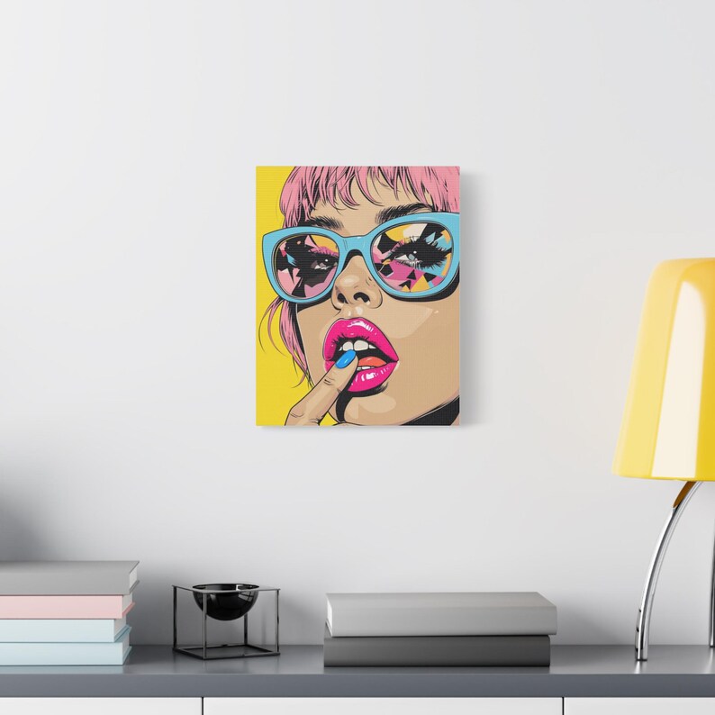 Funky Pop Art Canvas Print - Etsy