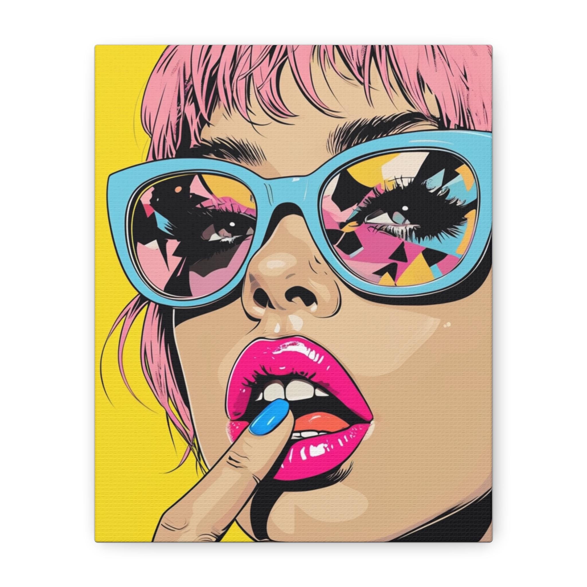 Funky Pop Art Canvas Print - Etsy