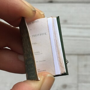Micro Mini Book - Broach - Pin - Pride and Prejudice - Etsy