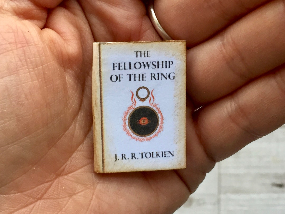 Micro Mini Book - Brooch - Pin - the Fellowship of the Ring - Etsy
